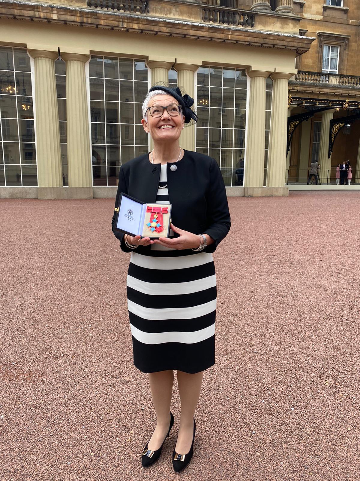 Boots UK - Elizabeth Fagan receives a CBE at Buckingham Palace